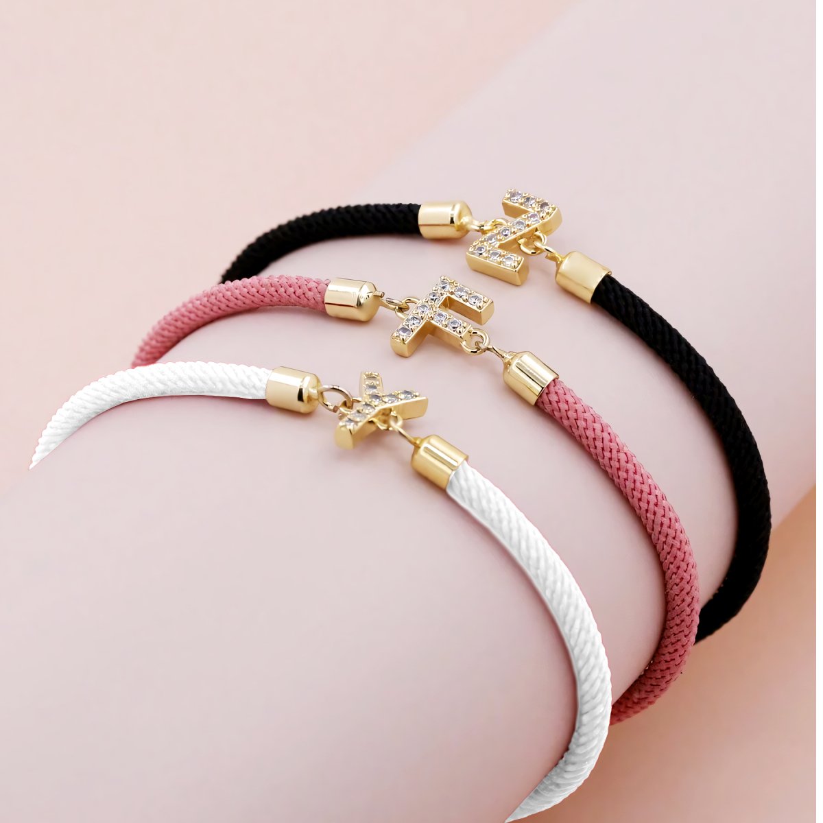 Adjustable Letter Initial Bracelets – Veinci